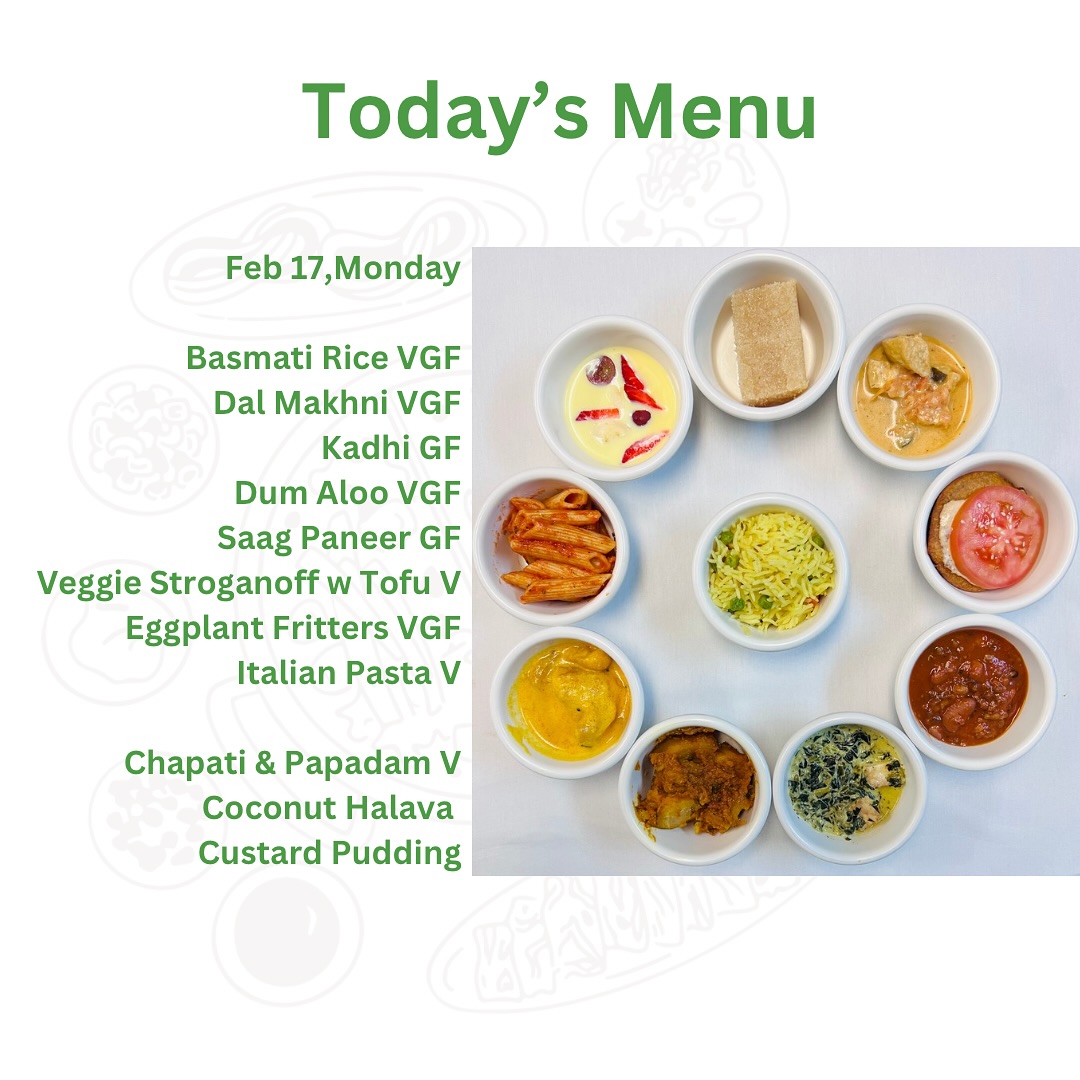 MENUS – Govinda's Vegetarian Cuisine
